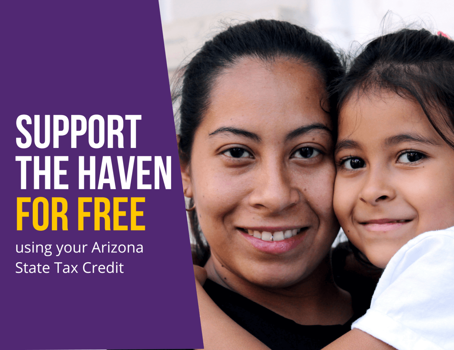 Support The Haven for free using your Arizona State Tax Credit - The Haven